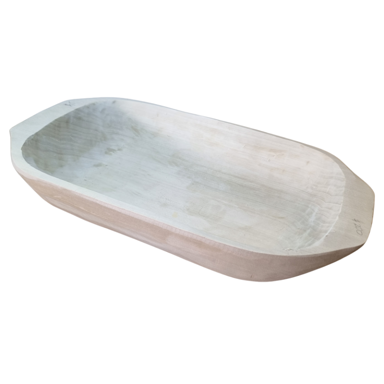 Vájt fa teknő 40×23cm Erdélyi Bazár
